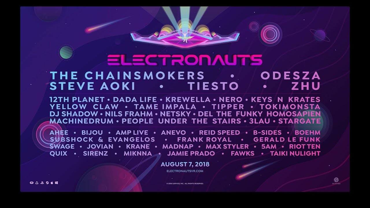 Survios、VR DJツール『Electronauts』を8月7日にリリース The Chainsmokers、Tiëstoら多くのミュージシャンが楽曲を提供 | gamebiz