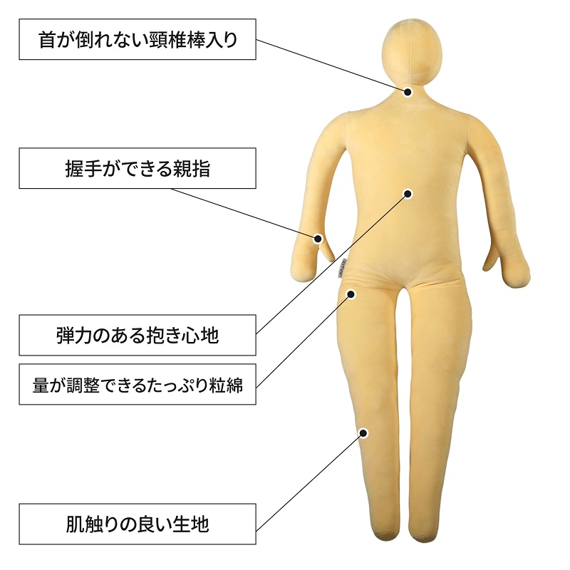 趣味グッズブランド「BIBILAB(ビビラボ)」、「ああ、推し？推しなら私の横で寝てるよ。」を健全に叶える等身大の人型抱き枕を発売 | gamebiz