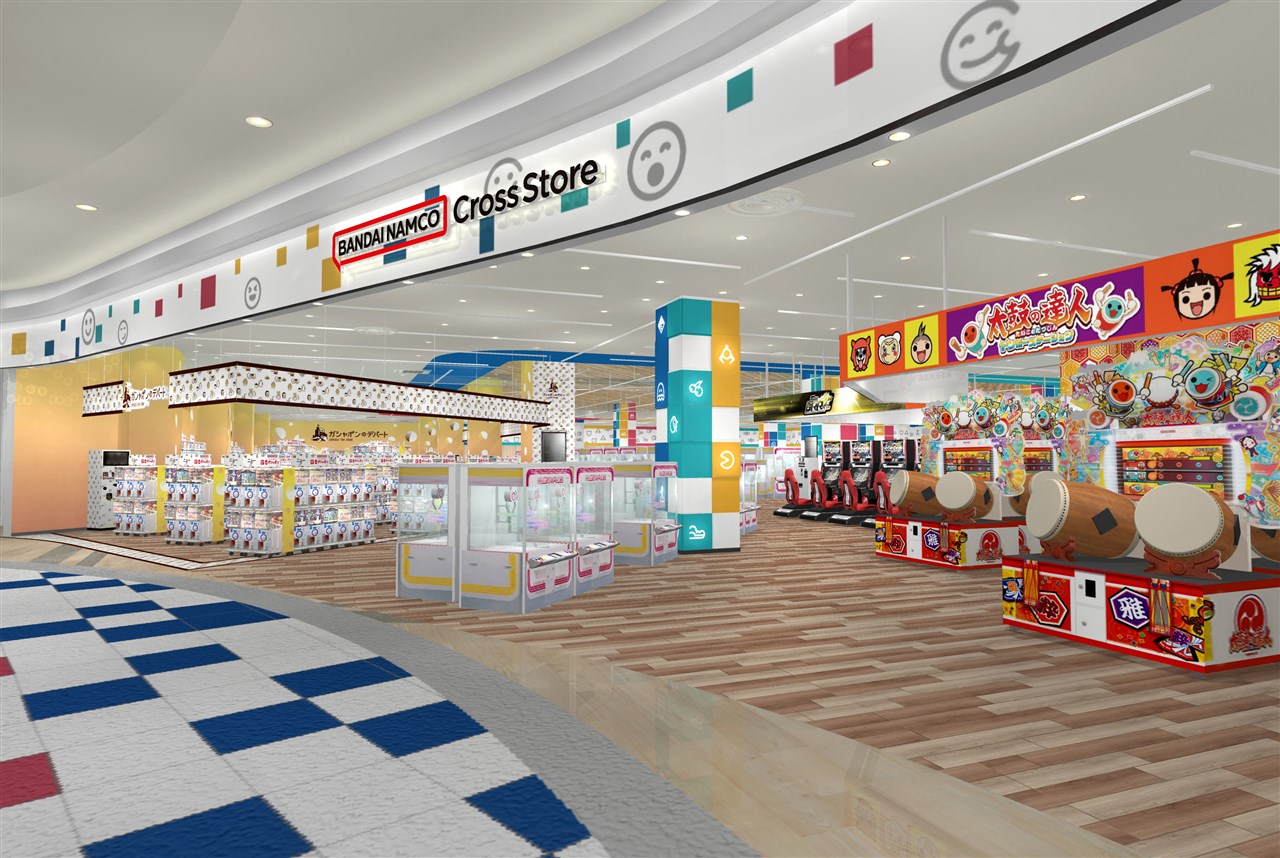 バンダイナムコAM、体験型リテール施設「バンダイナムコ Cross Store 越谷レイクタウン」を4月4日にオープン | gamebiz