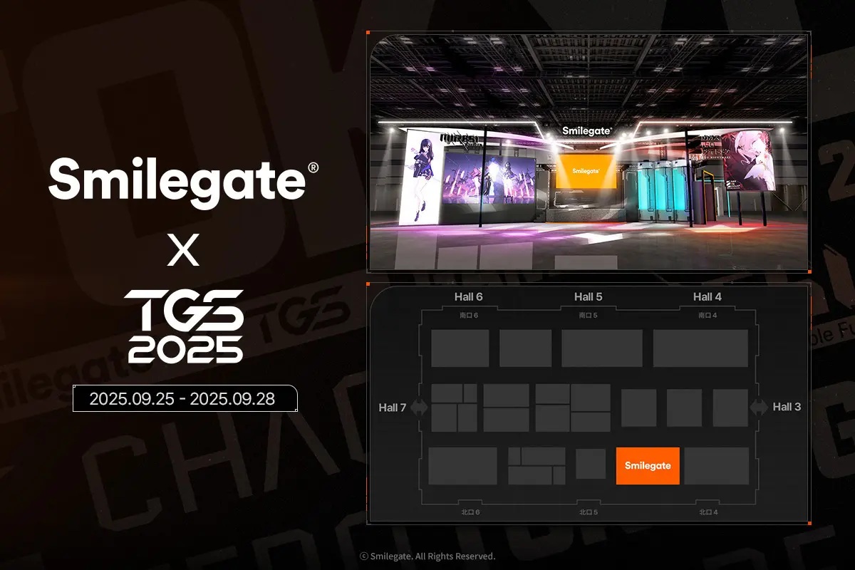 スマイルゲート、東京ゲームショウ2025のブースマップとステージ情報を公開 | gamebiz